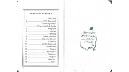 Augusta National Golf Club Scorecard, Yardage And Par | Golf Monthly