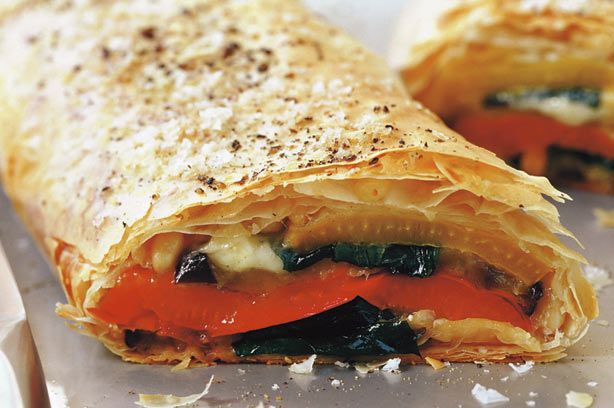 Pepper and mozzarella strudel Recipes | GoodtoKnow