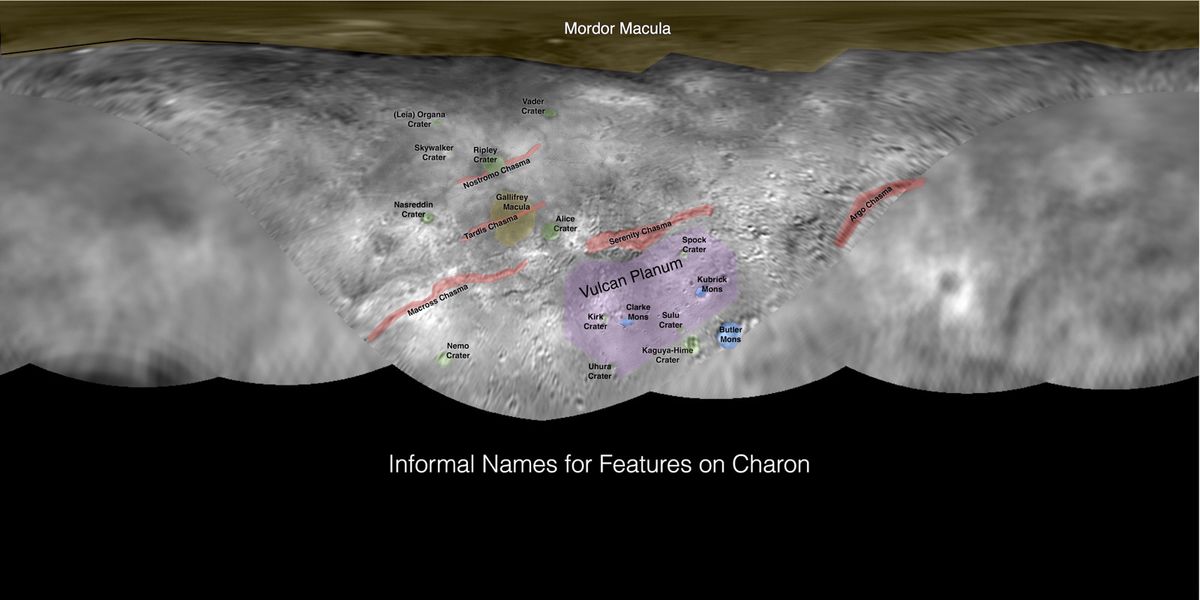 Vader Crater, Kirk & Spock! 'Star Wars,' 'Star Trek' Collide on Pluto ...