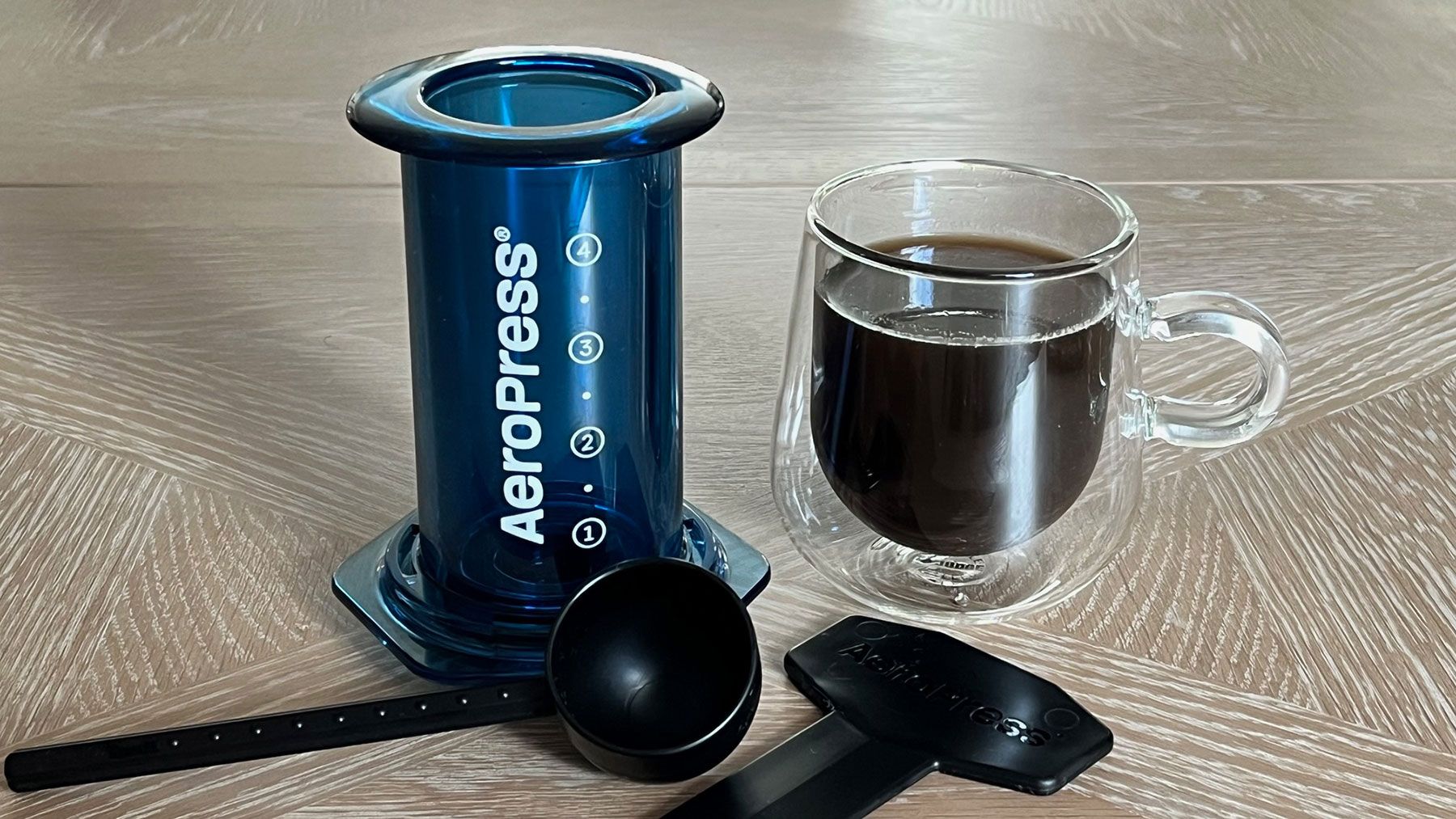 The AeroPress Clear Colors coffee press puts the simplicity back into ...