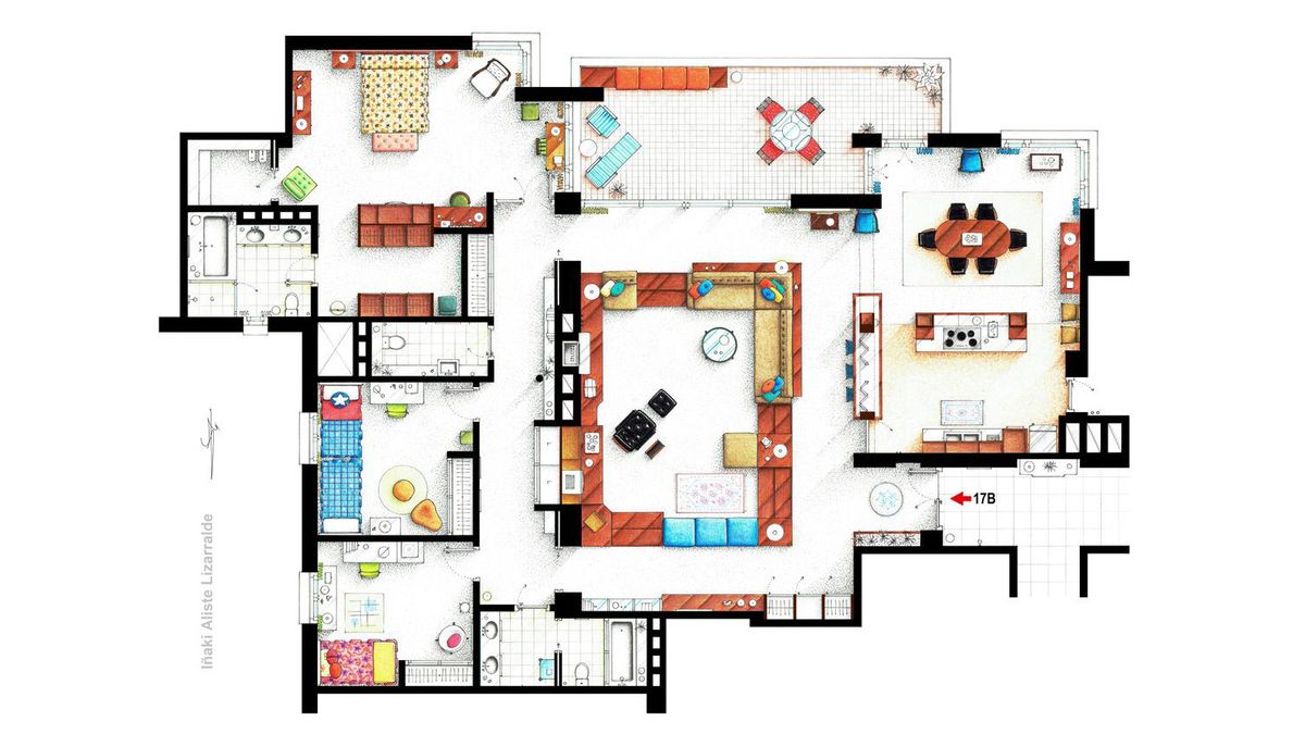 Artist's illustrations of TV home floor plans are weirdly fascinating ...