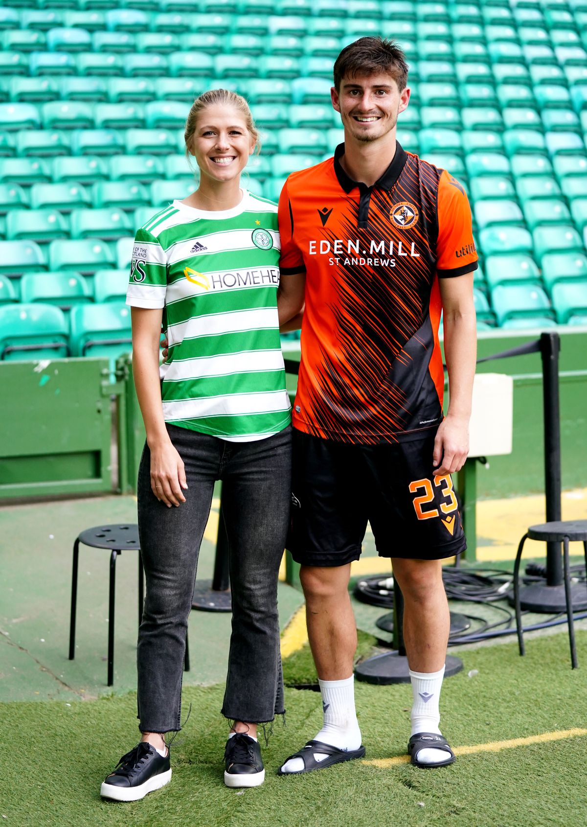 Dundee United midfielder Ian Harkes and wife Sarah score key goals ...