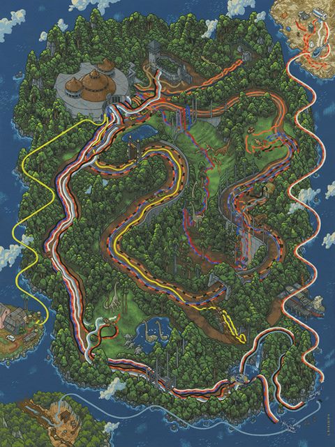 Movie fans will love these illustrated movie maps | Creative Bloq
