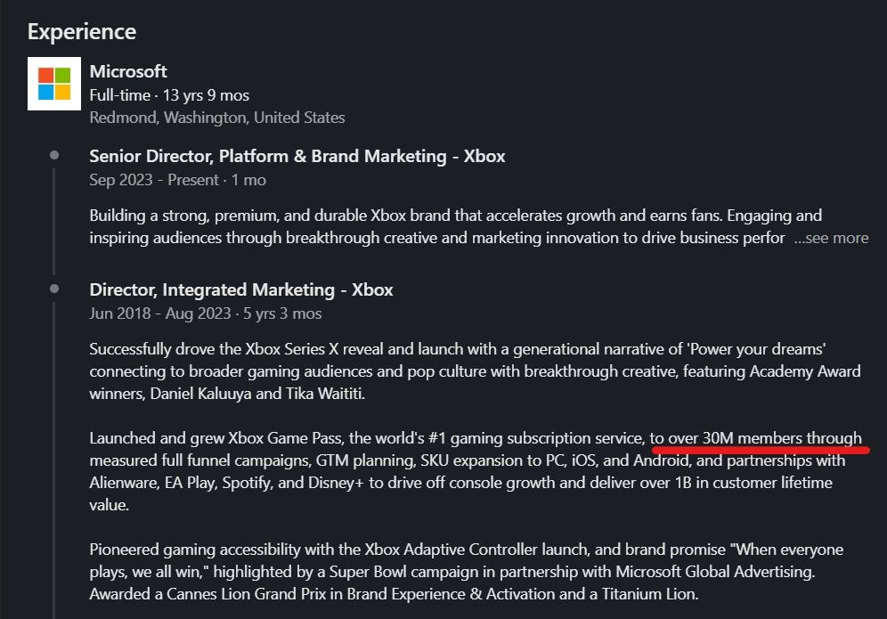 Xbox Game Pass has 'over 30 million' subscribers, according to this ...