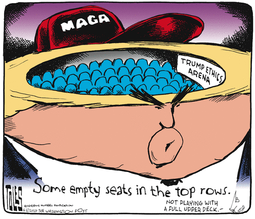 Political Cartoon U.S. Trump Tulsa rally empty seats | The Week