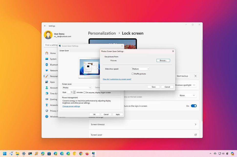 How to create custom screensaver from your favorite images on Windows ...