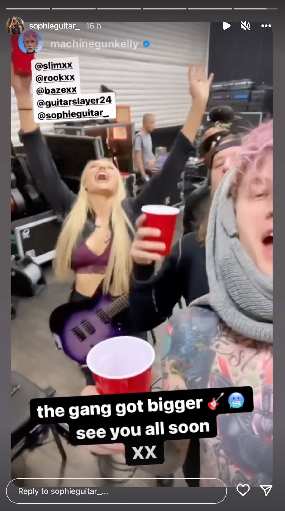YouTube guitar phenom Sophie Lloyd joins Machine Gun Kelly's live band ...