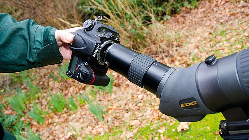 Digiscoping: How to attach your D-SLR to a spotting scope and the ...