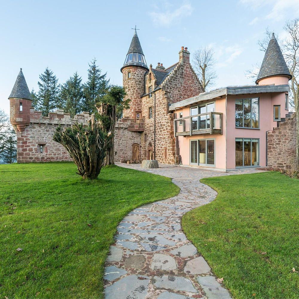 You can stay in a pink castle – and even sleep in one of the turrets ...