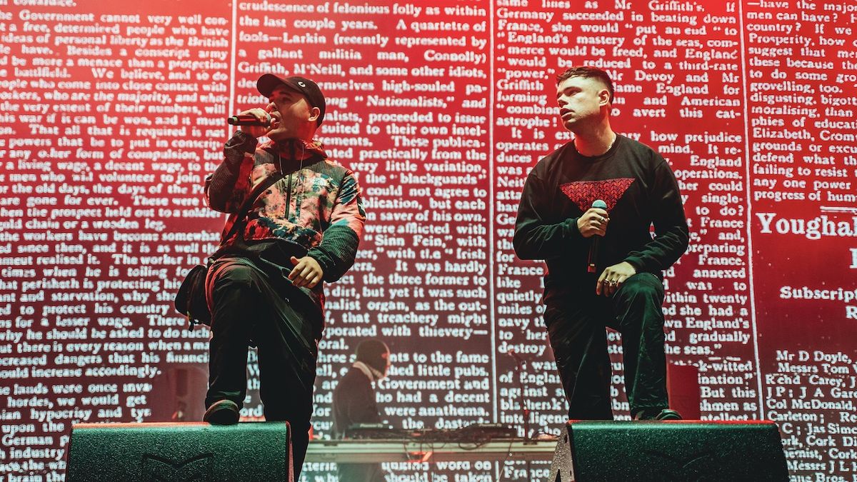 Kneecap, Ireland's most provocative rap group, kick off Saturday at ...