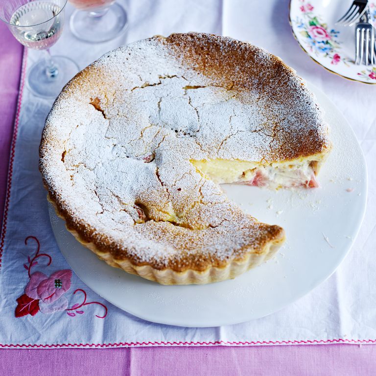 Rhubarb and Custard Tart | Dessert Recipes | Woman & Home