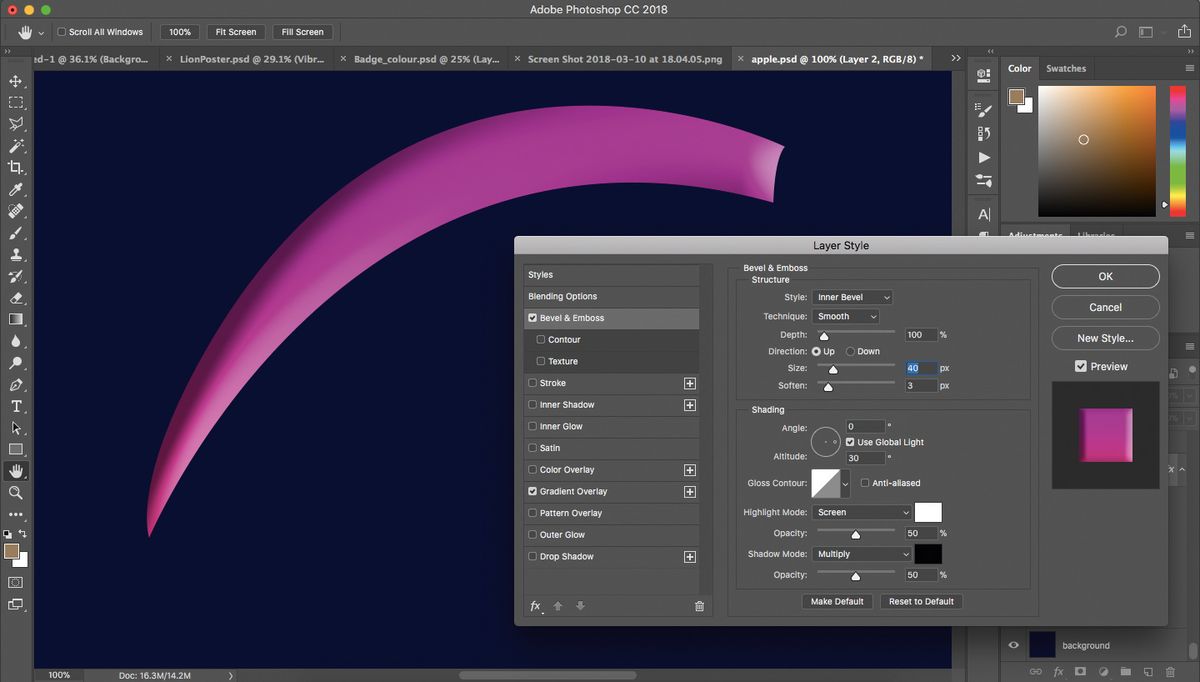 Working with layers in Photoshop: Layer Styles | Creative Bloq