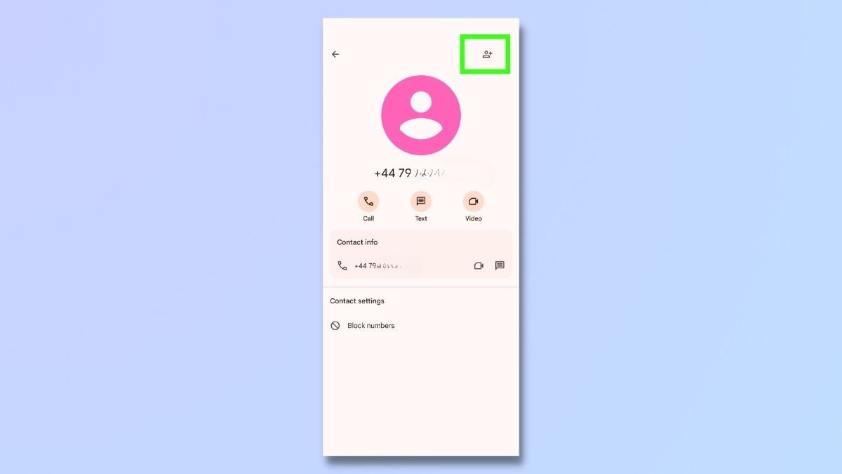 How to quickly create a new contact from messages on Android | TechRadar