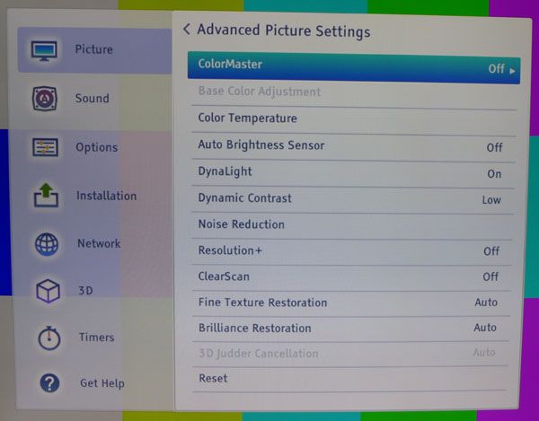 OSD Setup And Calibration - Toshiba 65L9300U: A 4K HDTV With HDMI 2.0 ...