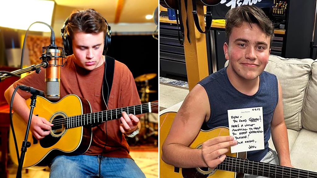 Ryan Woodard was gifted a guitar by John Mayer after viral Gravity ...