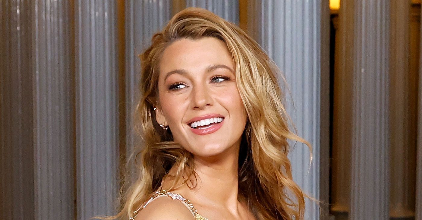 Blake Lively Wore a Crystal-Encrusted Chain-Mail Minidress | Who What Wear