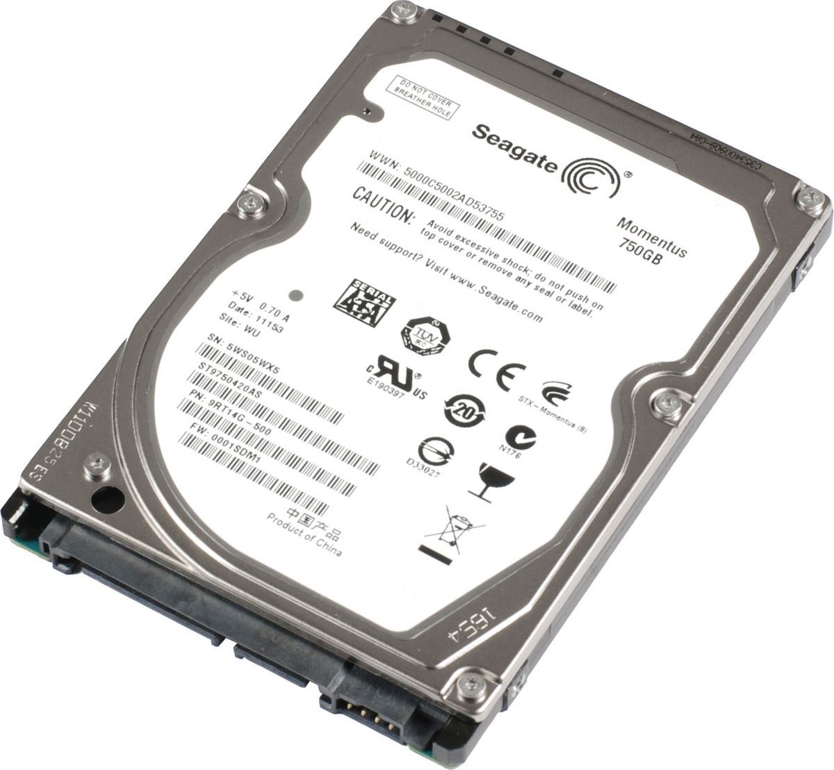 Seagate Momentus 7200.5 (750 GB, ST9750420AS) - Three 7200 RPM Notebook ...
