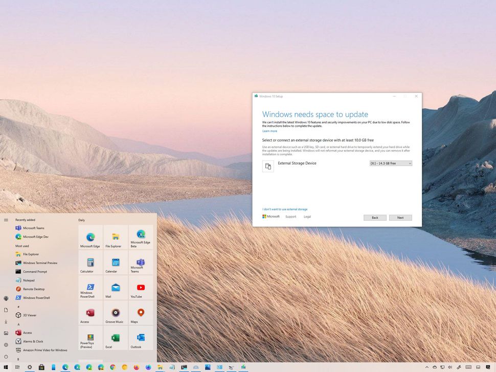 How to install a Windows 10 update when you don't have enough free ...