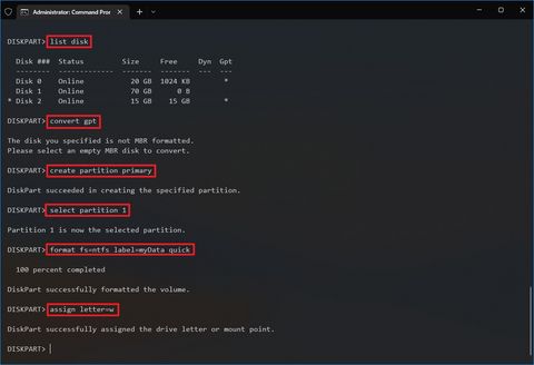 How to use DiskPart to clean and format drive not working on Windows 10 ...