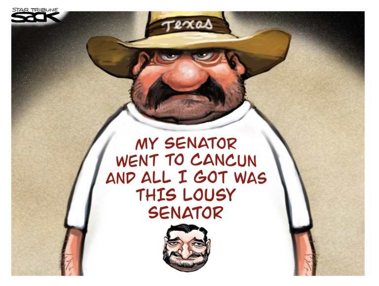 5 outrageously funny cartoons about Ted Cruz's Cancun getaway | The Week