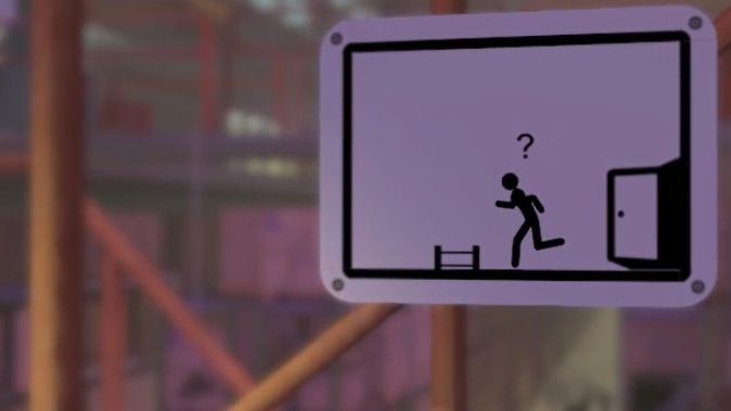 Use 2D signs to traverse a 3D world in platformer The Pedestrian | PC Gamer