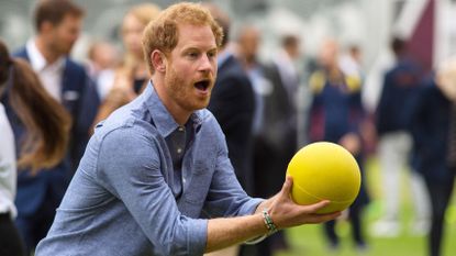 Prince Harry Loves Tennis Balls - Watch Prince Harry Lose His Mind ...