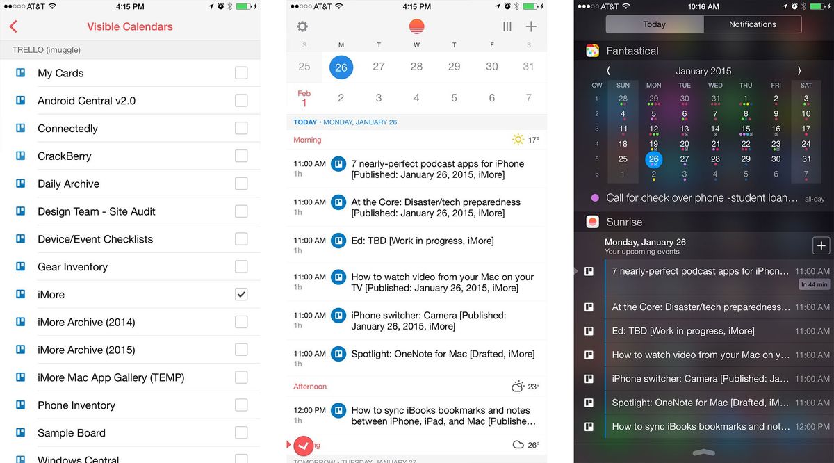 Take control of Trello notifications with Sunrise Calendar for iPhone ...