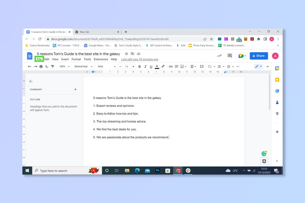 How to change margins in Google Docs | Tom's Guide