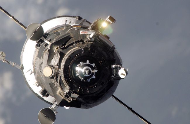 Russian Trash Ship Casts Off from Space Station | Space