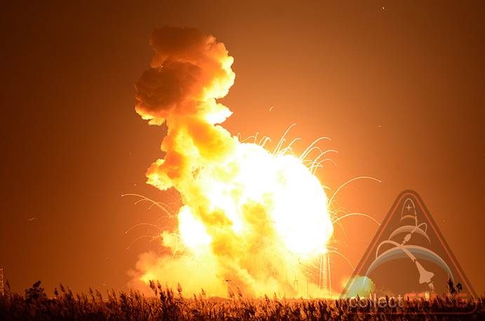 Private Orbital Sciences Rocket Explodes During Launch, NASA Cargo Lost ...