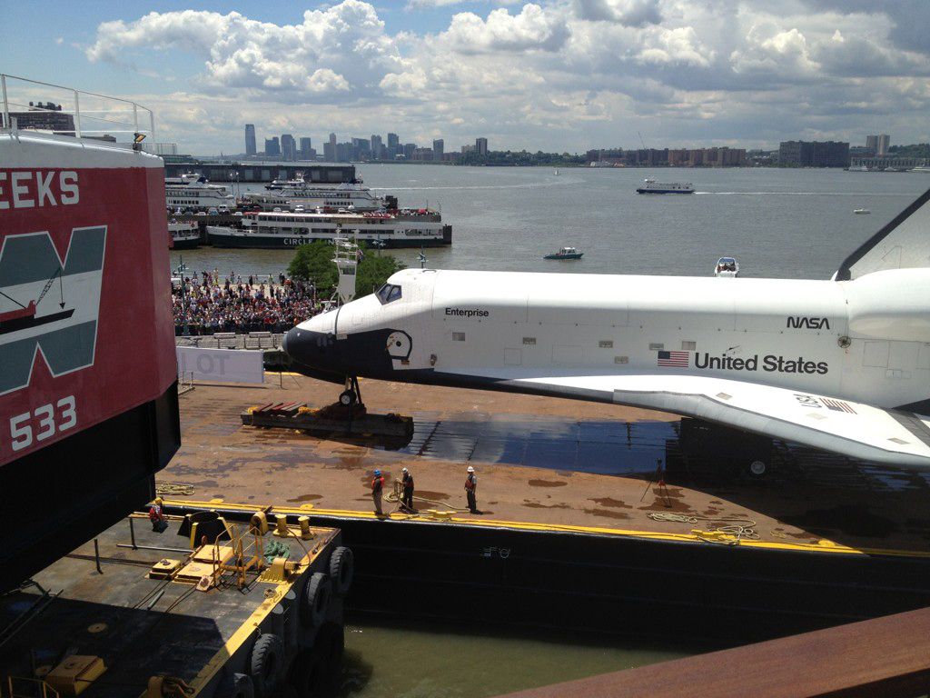 Space Shuttle Enterprise's Sea Trek to NYC Museum (Photos) | Space