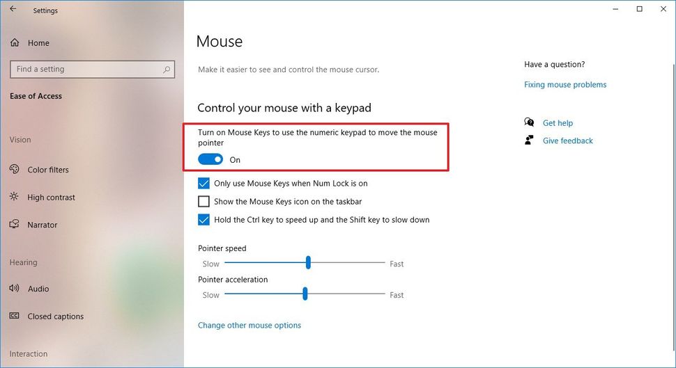 How to control your mouse using a keyboard on Windows 10 | Windows Central