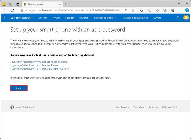 How to set up two-factor authentication (2FA) on a Microsoft account ...