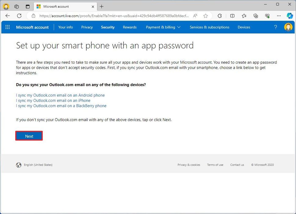 How To Set Up Two Factor Authentication 2fa On A Microsoft Account Windows Central