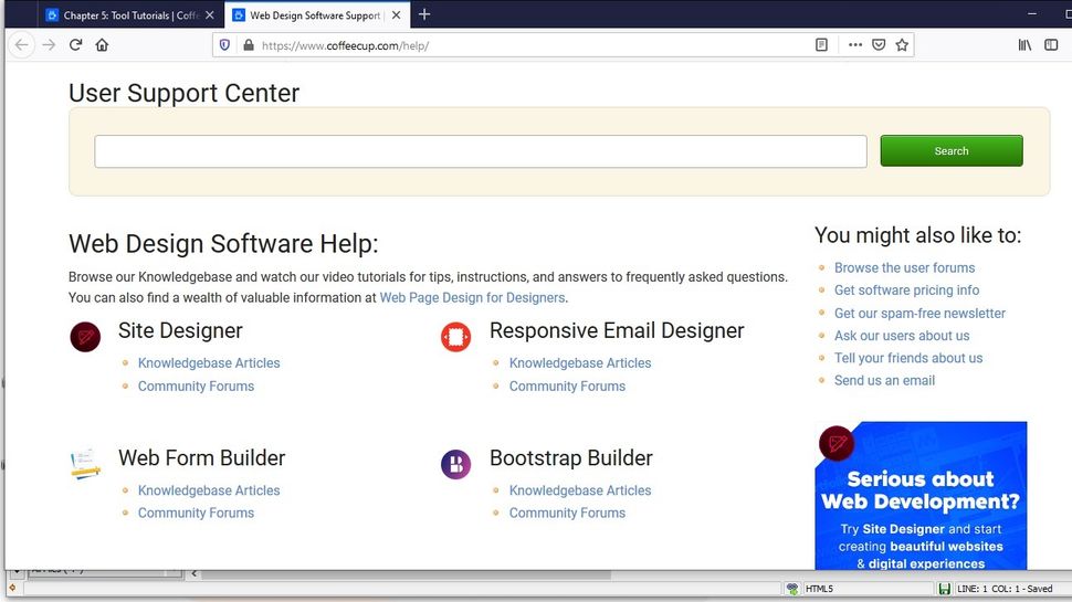 CoffeeCup Free HTML Editor review | TechRadar