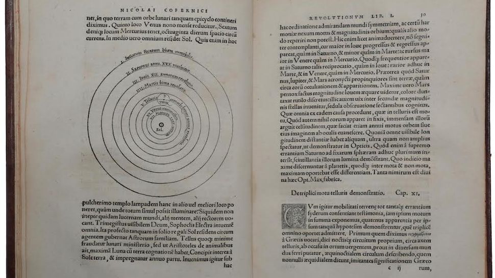 'Perfect' 1st edition of Copernicus' controversial book on astronomy ...