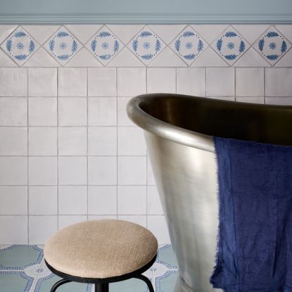 Hand-painted tiles are trending - here's how to style them | Ideal Home