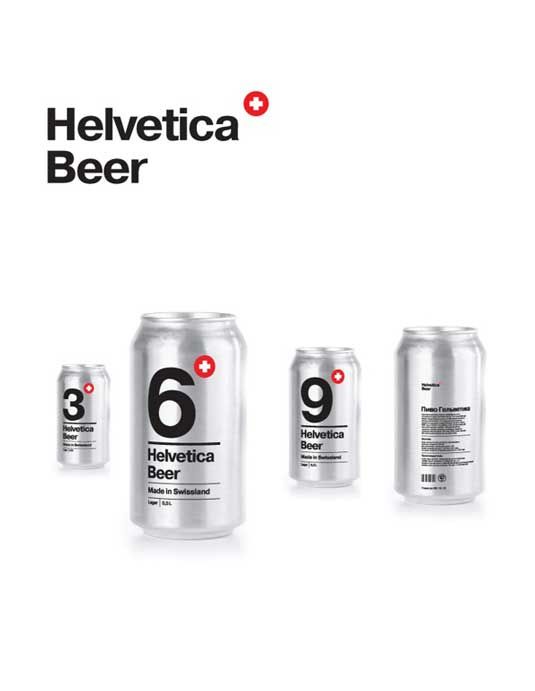 Helvetica typeface gets its own beer | Creative Bloq