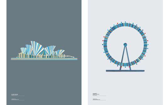 Famous landmarks stripped back to the extreme | Creative Bloq