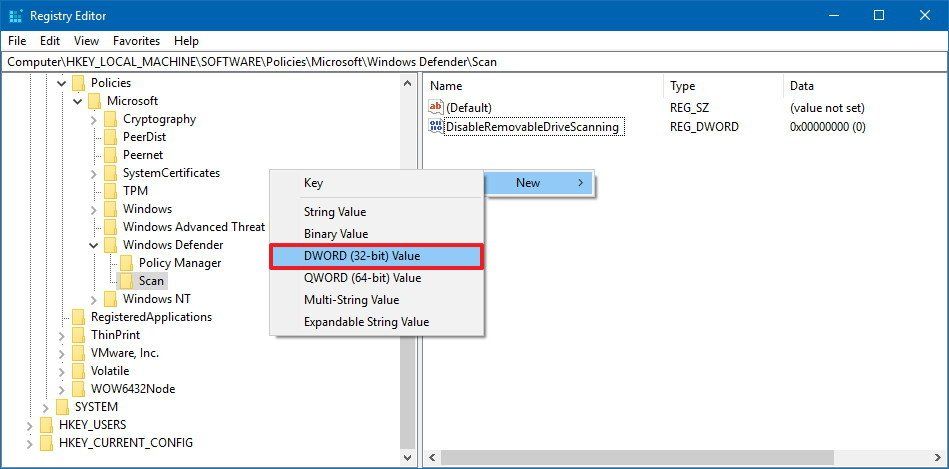 How to make Windows Defender Antivirus scan external drives for malware ...