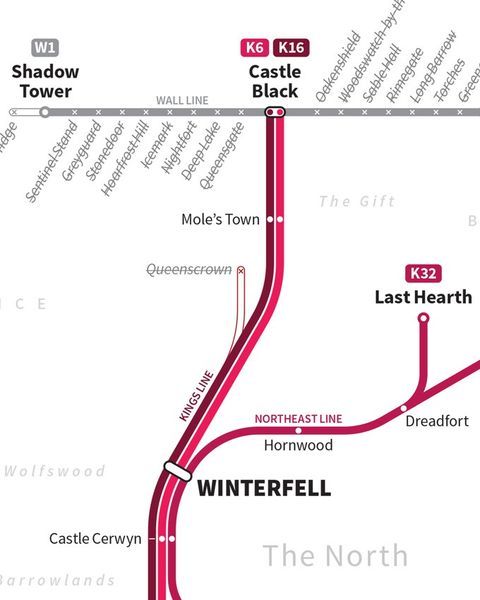 Artist creates stunning transit map for Game of Thrones | Creative Bloq