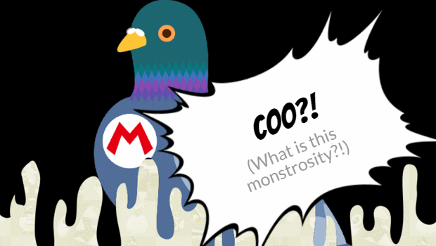 This pigeon is not pleased with amateur Super Mario Maker levels ...