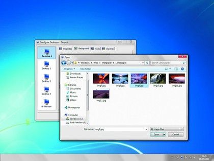 Using multiple Windows desktops: Steps 9-16 - Using multiple Windows desktops with Dexpot - Page ...