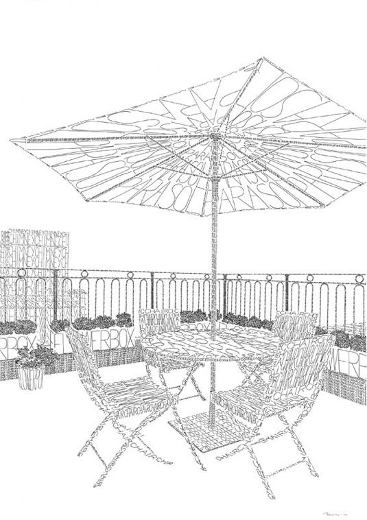 Drawing with words: the illustrator turning text into texture ...