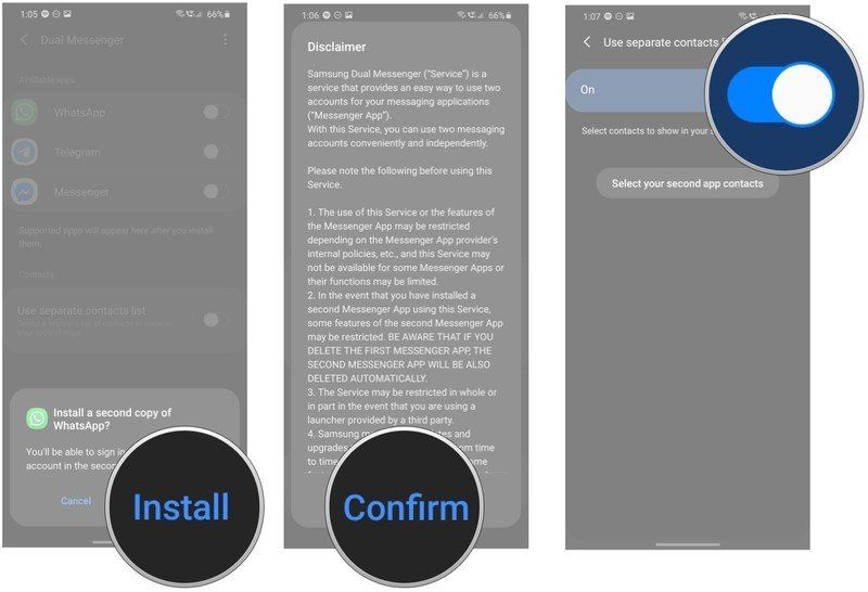 How to use Dual Messenger to manage two Facebook, WhatsApp, or Telegram ...