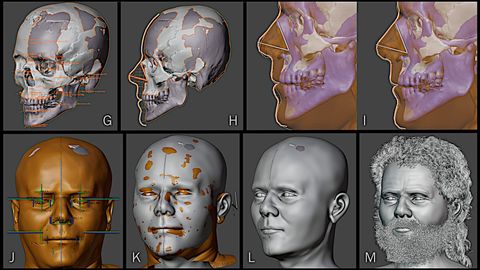 Look at the face of the 'Jericho Skull,' buried 9,000 years ago with ...