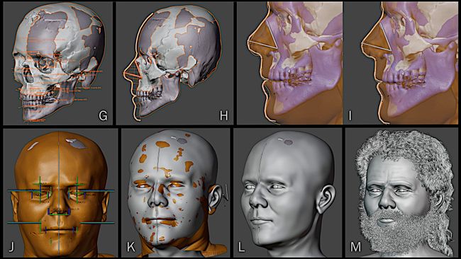 Look at the face of the 'Jericho Skull,' buried 9,000 years ago with ...