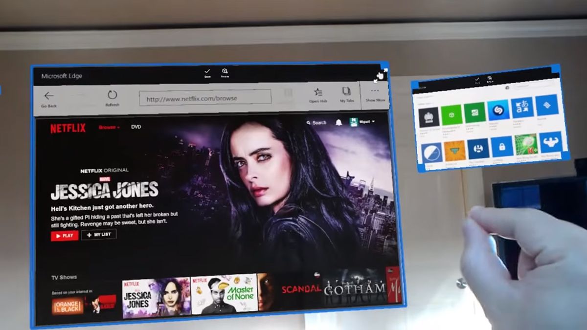 Here's what Halo 5 and Netflix look like on the HoloLens | TechRadar