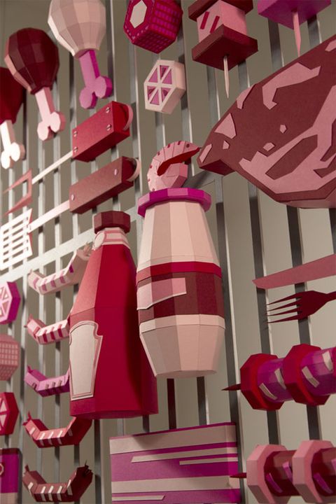 Papercraft BBQ is a meat-feast for the eyes | Creative Bloq