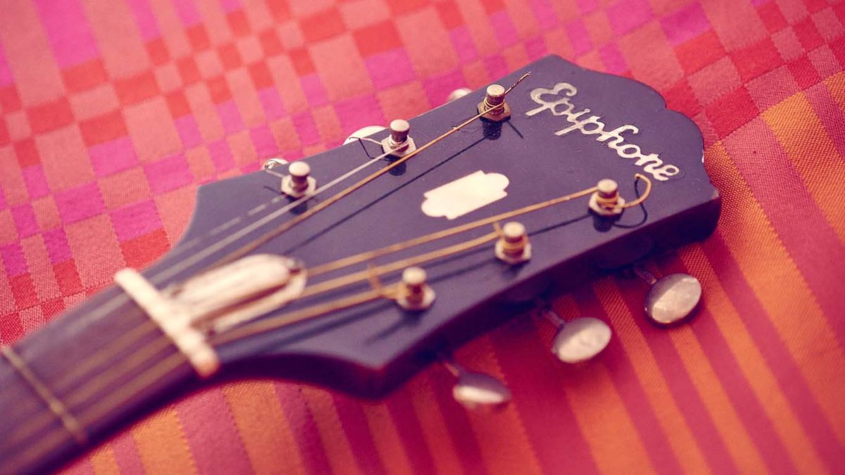 Under the microscope: Jimi Hendrix's Epiphone FT79 acoustic guitar ...